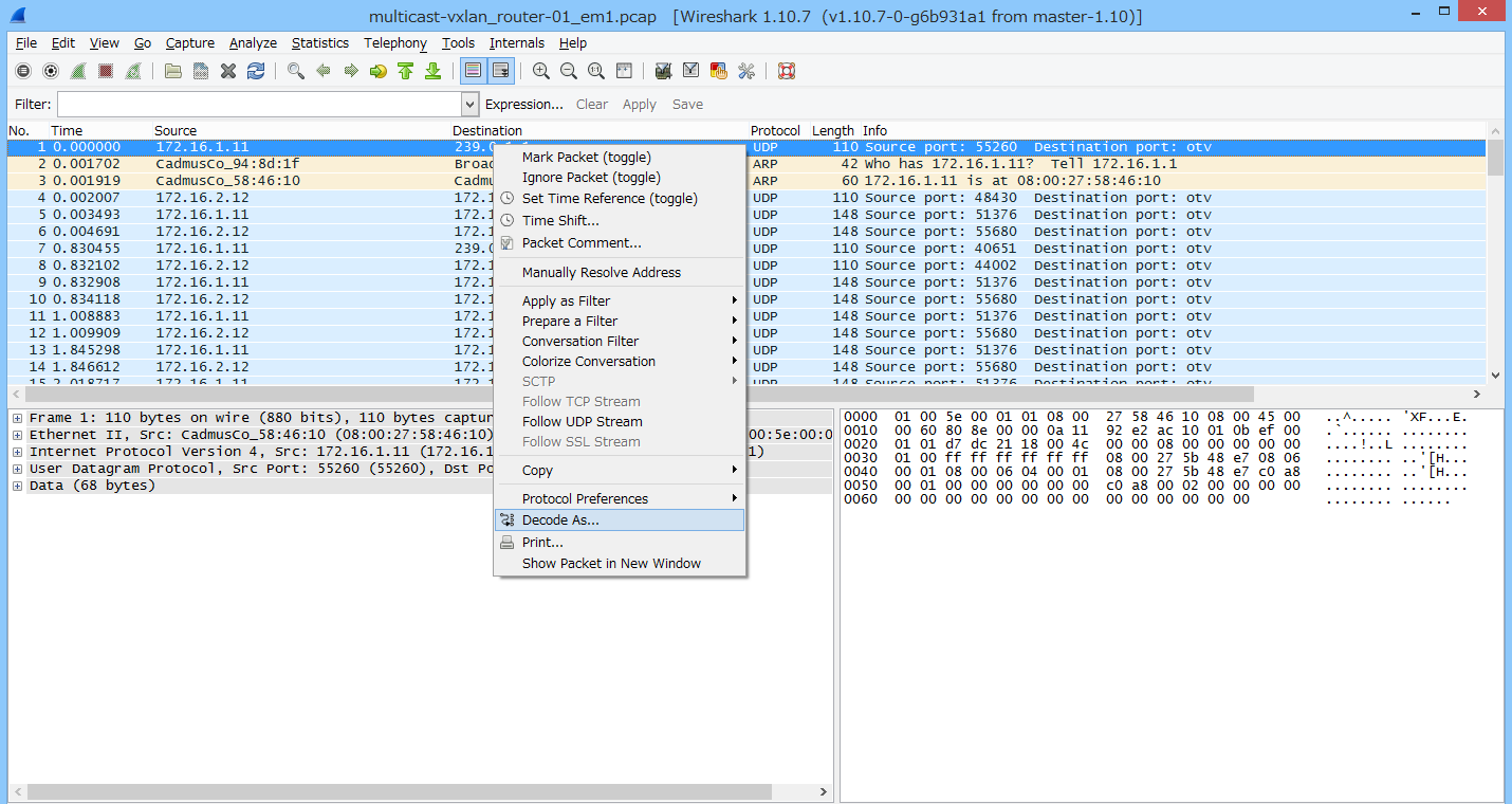 pelican@ainoniwa.net – VXLANネットワーク構築例 マルチキャスト編